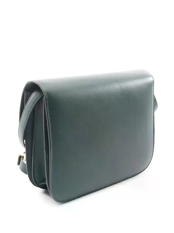 Celine 2010-2011 Medium Calfskin Classic Box Crossbody Bag - Green