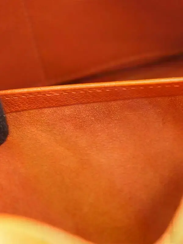 Hermès 2004 Epsom Plume Elan 28 Handbag - Orange