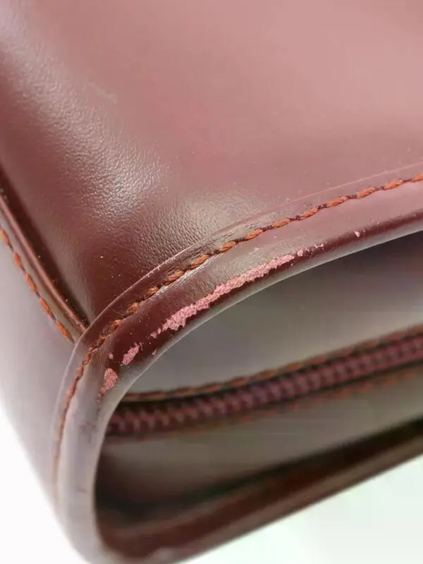 Cartier 1970-1980 Leather Must De Clutch Bag - Red