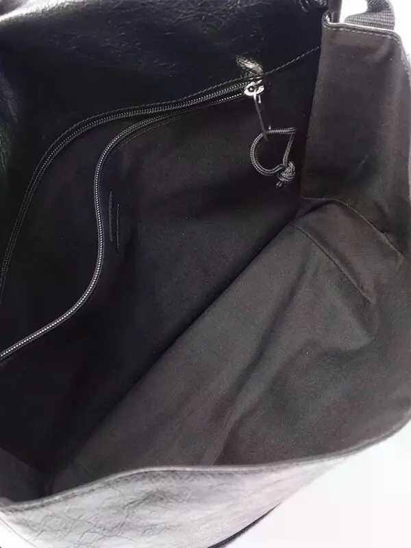 Balenciaga 2024 Leather Explorer Flap Crossbody Bag