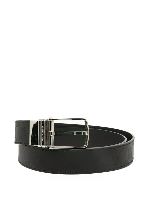 LOUIS VUITTON 2010 Damier Infini Boston Reversible Belt - Black