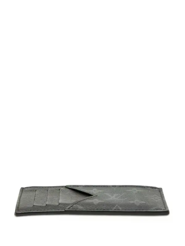 LOUIS VUITTON 2010-2026 Monogram Eclipse Taigarama Card Holder Coin Pouch
