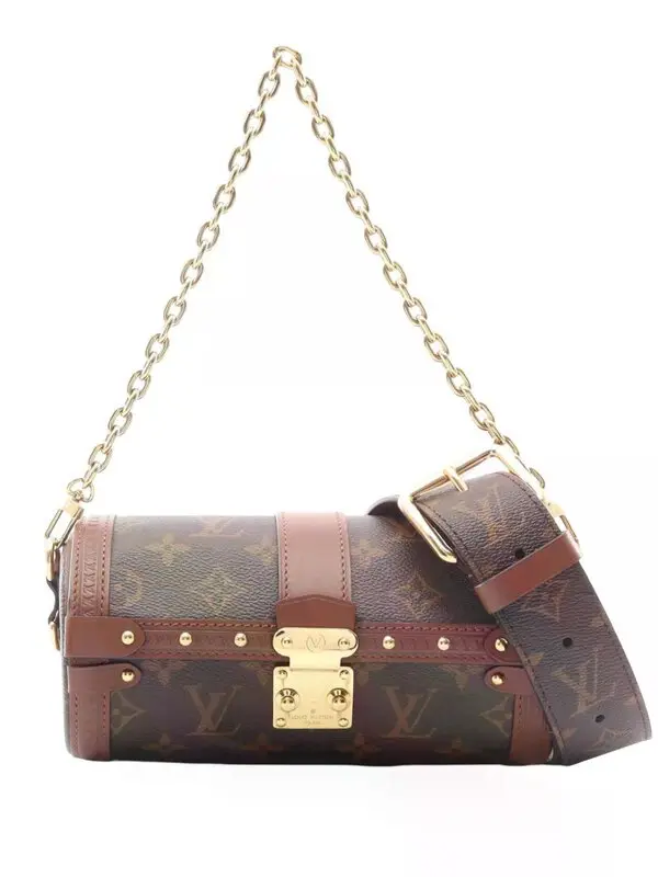 LOUIS VUITTON 2010-2026 Monogram Papillon Trunk Satchel - Brown