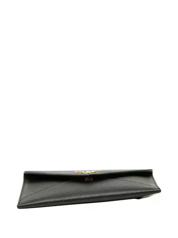 Prada 2010-2026 Saffiano Envelope Compact Wallet Small Wallets