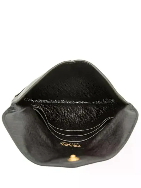 Prada 2010-2026 Saffiano Envelope Compact Wallet Small Wallets