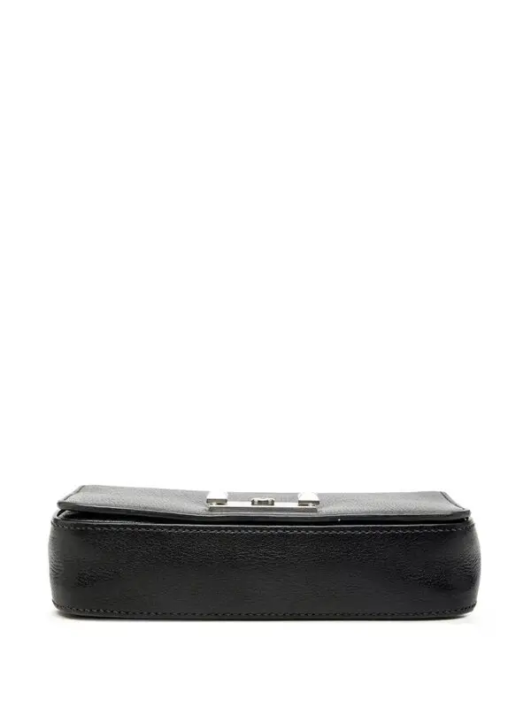 Miu Miu Goatskin Madras Flap Crossbody Bag
