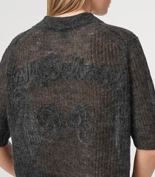 ALLSAINTS Mohair-blend Anabel Polo Top