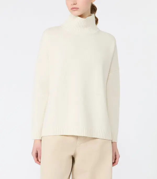 Max Mara Virgin Wool High-neck Sweater