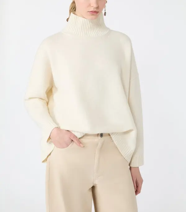 Max Mara Virgin Wool High-neck Sweater