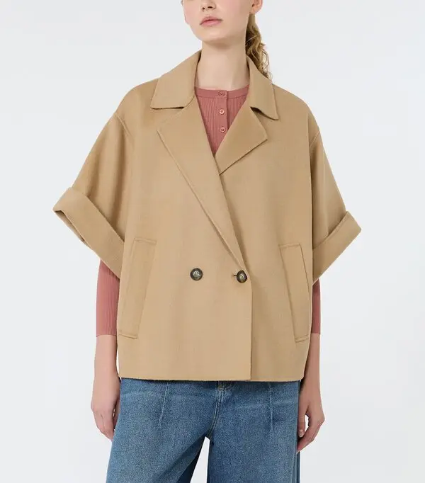Max Mara Wool Short-sleeved Jacket