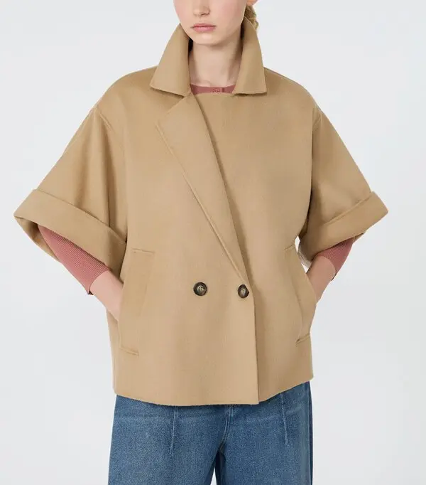 Max Mara Wool Short-sleeved Jacket