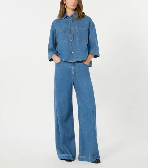 Max Mara Cotton Denim Shirt