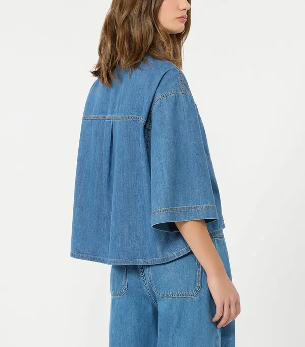 Max Mara Cotton Denim Shirt