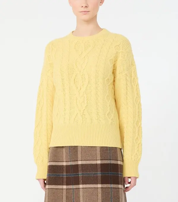 Max Mara Wool Cable Knit Sweater