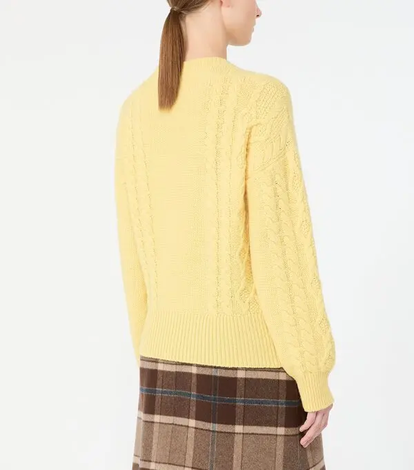 Max Mara Wool Cable Knit Sweater