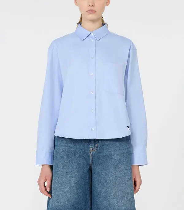 Max Mara Cotton Cropped Shirt