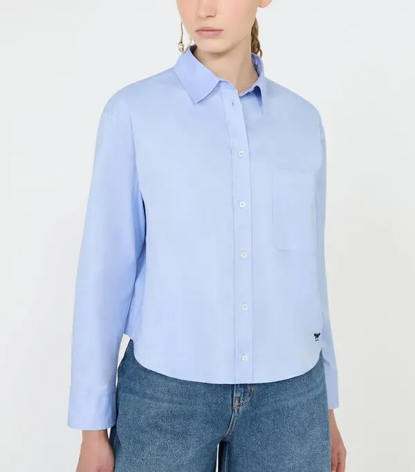 Max Mara Cotton Cropped Shirt