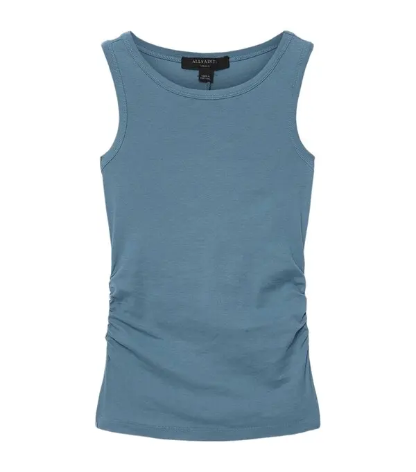ALLSAINTS Ruched Katarina Tank Top - Blue