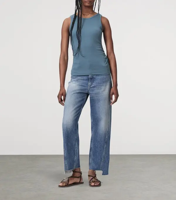 ALLSAINTS Ruched Katarina Tank Top - Blue
