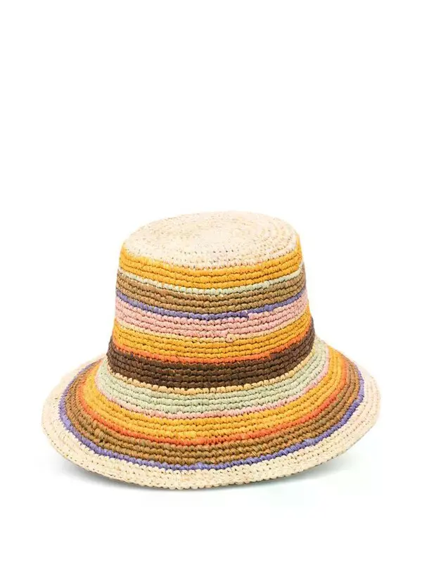Zimmermann Stripe-pattern Bucket Hat - Neutrals
