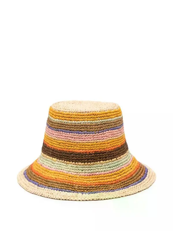 Zimmermann Stripe-pattern Bucket Hat - Neutrals