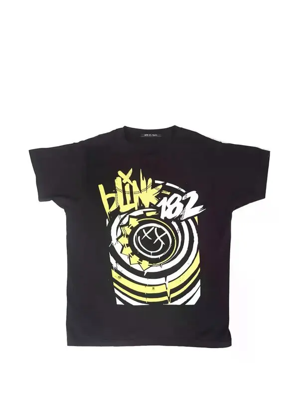 HTC LOS ANGELES Blink 182 Lux Studded Graphic-print T-shirt - Black