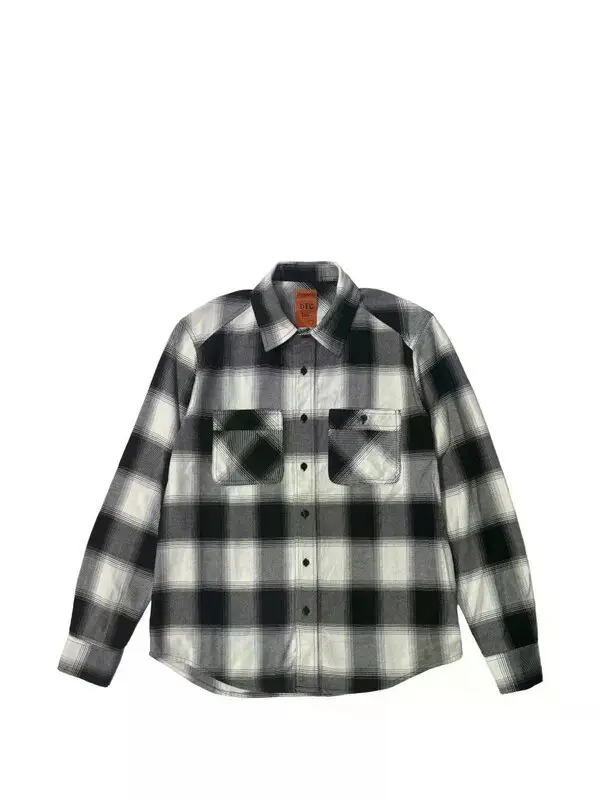 HTC LOS ANGELES Check Graphic-print Shirt - Black
