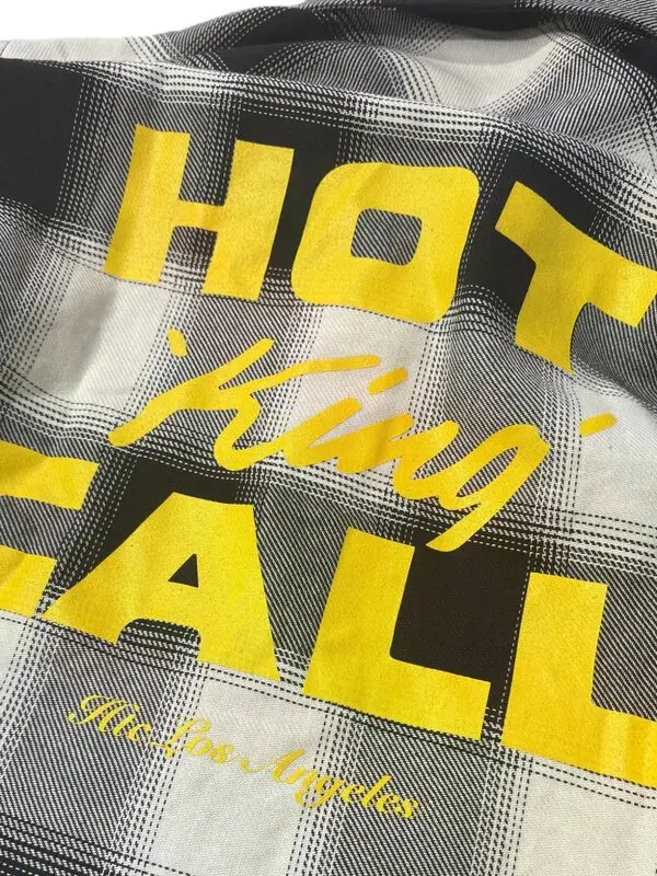 HTC LOS ANGELES Check Graphic-print Shirt
