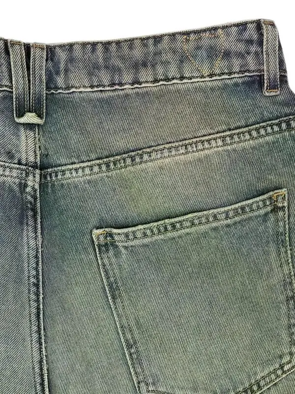 HTC LOS ANGELES Embellished Baggy Wide-leg Jeans