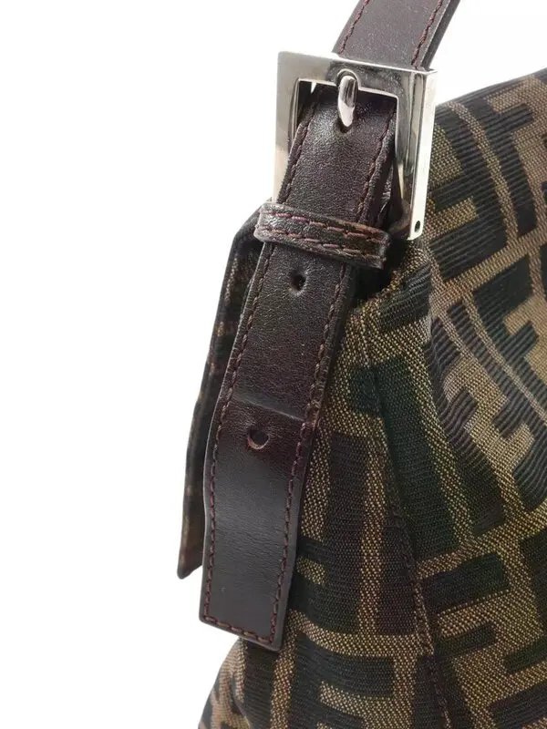 Fendi 2000-2010 Zucca Canvas Mamma Forever Shoulder Bag