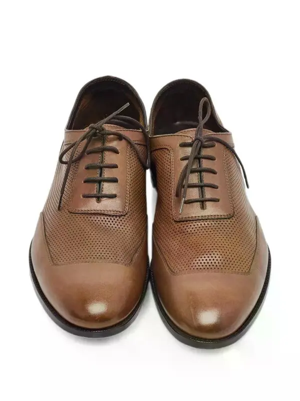 Bottega Veneta Perforated Oxford Shoes