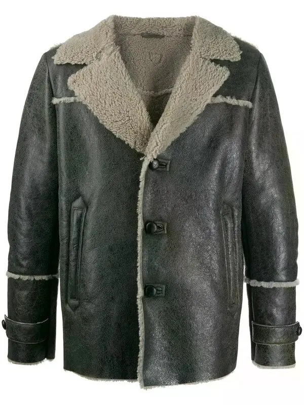 HTC LOS ANGELES Shearling Jacket - Green