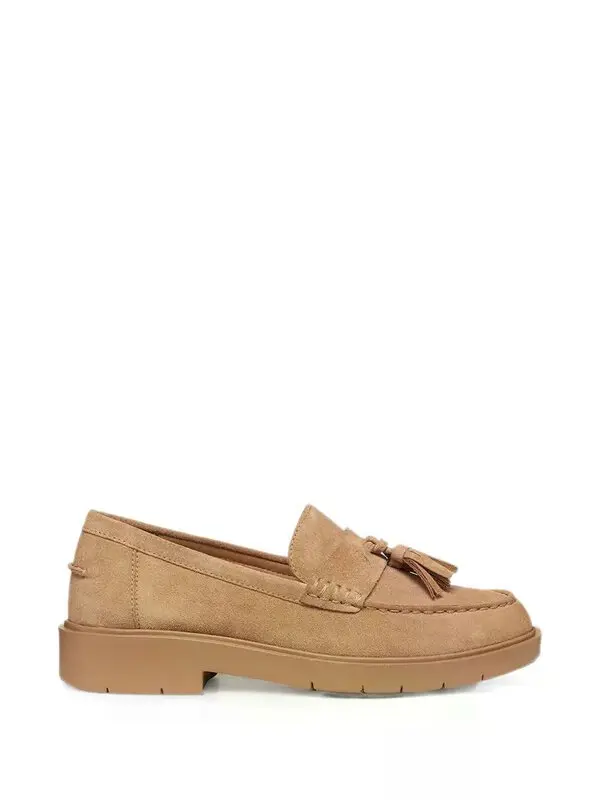 Geox Spherica Ec1 Tassel-detail Suede Loafers - Neutrals