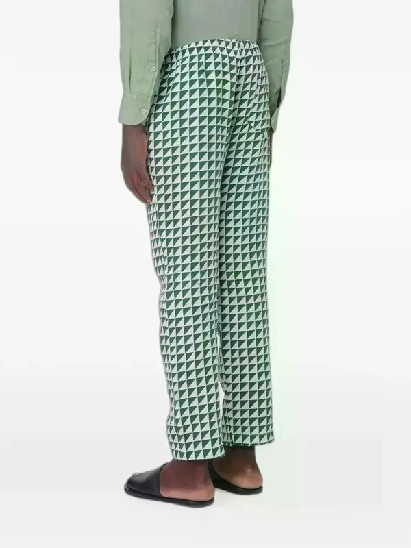 PENINSULA SWIMWEAR Teulada Printed Linen Trousers