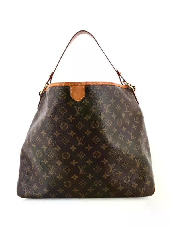 LOUIS VUITTON Delightful Handbag Monogram Canvas Mm Hobo Bag - Brown