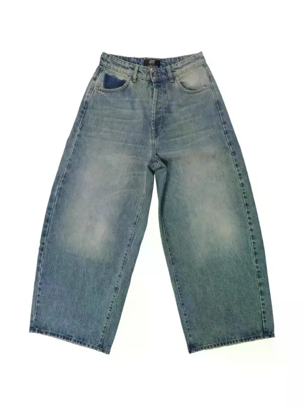 HTC LOS ANGELES Baggy Wide-leg Jeans - Blue