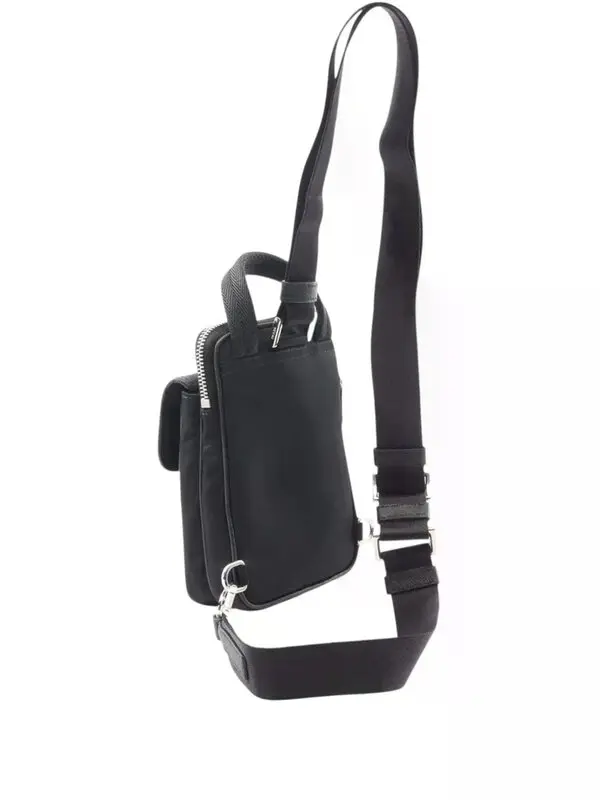 Prada 2013-2026 Saffiano Trimmed Re Nylon Smartphone Case Satchel