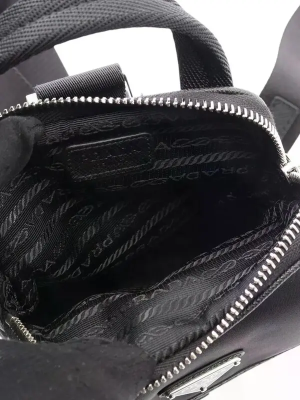 Prada 2013-2026 Saffiano Trimmed Re Nylon Smartphone Case Satchel