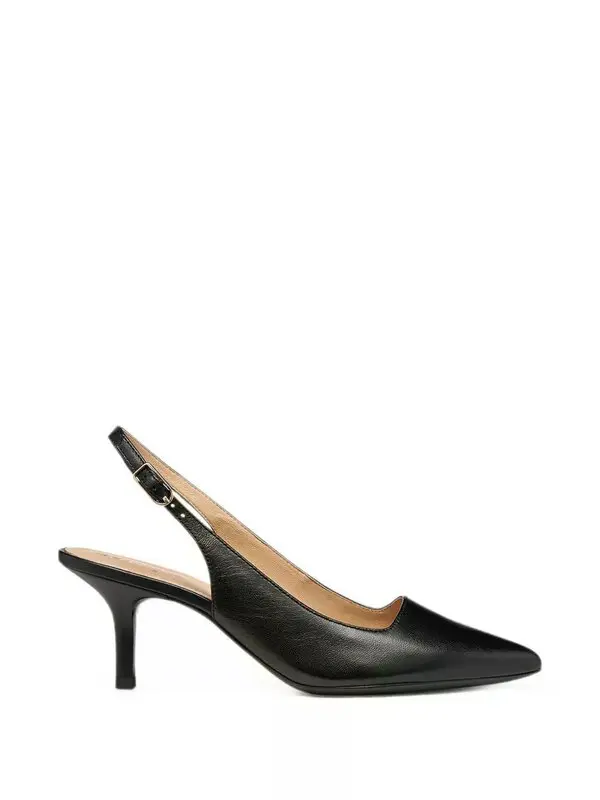 Geox Kleopy Pointed-toe Slingback-strap Heeled Pumps - Black