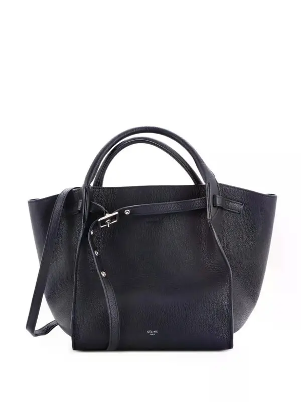 Celine Big Bag Grained Calfskin Small Satchel - Black