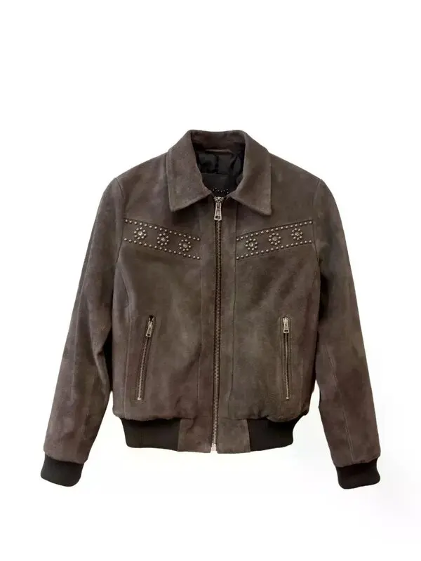 HTC LOS ANGELES Francisville Suede Jacket - Brown