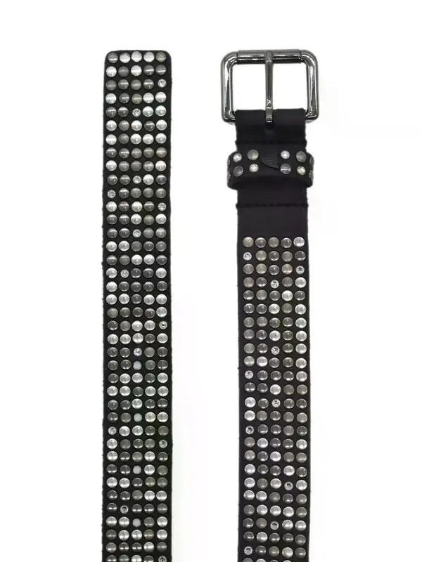 HTC LOS ANGELES Stud-embellished Crystal-embellished Belt