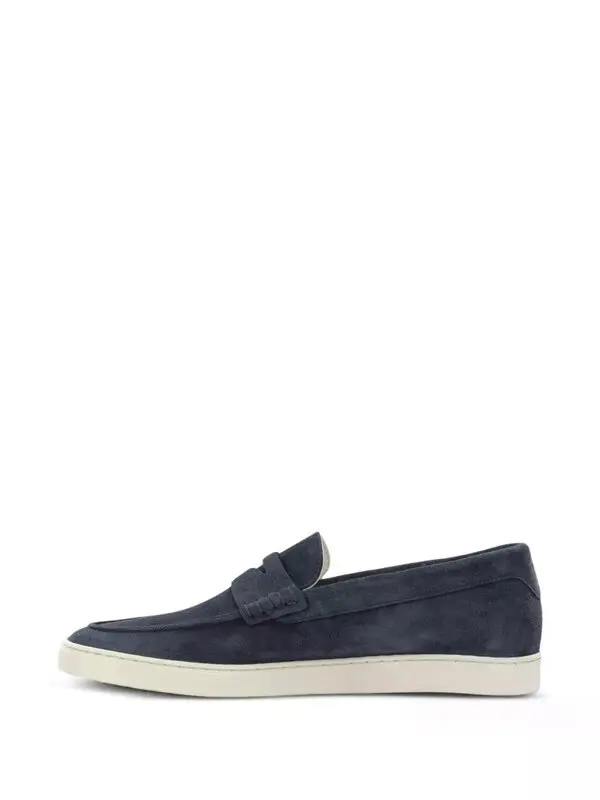 Brunello Cucinelli Suede Penny Loafers