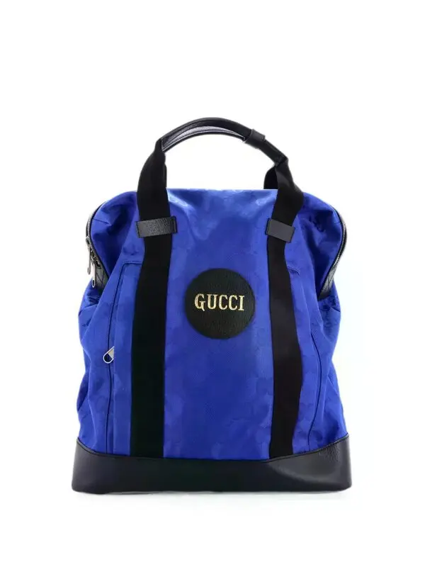 Gucci Off The Grid Zip Gg Econyl Backpack - Blue