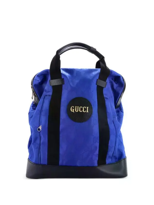 Gucci Off The Grid Zip Gg Econyl Backpack - Blue