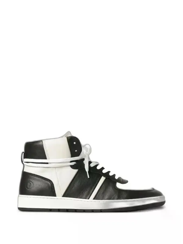 COLLEGIUM Destroyer Leather Sneakers - Black