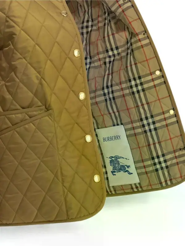 Burberry Diamond-quilted Corduroy-collar Jacket