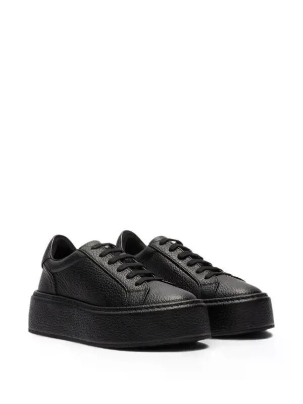Casadei I-box Leather Sneakers - Black