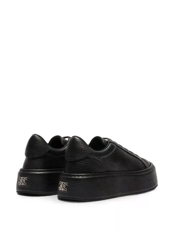Casadei I-box Leather Sneakers - Black