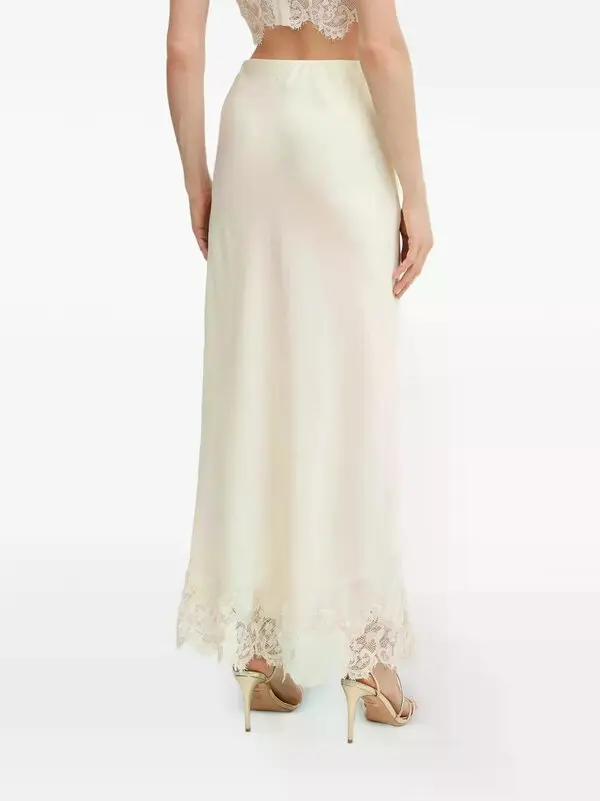 Bardot Elisan Lace-trim Maxi Skirt - White